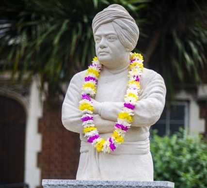 Statue of Swami Vivekananda unveiled outside Harrow Arts Centre ...