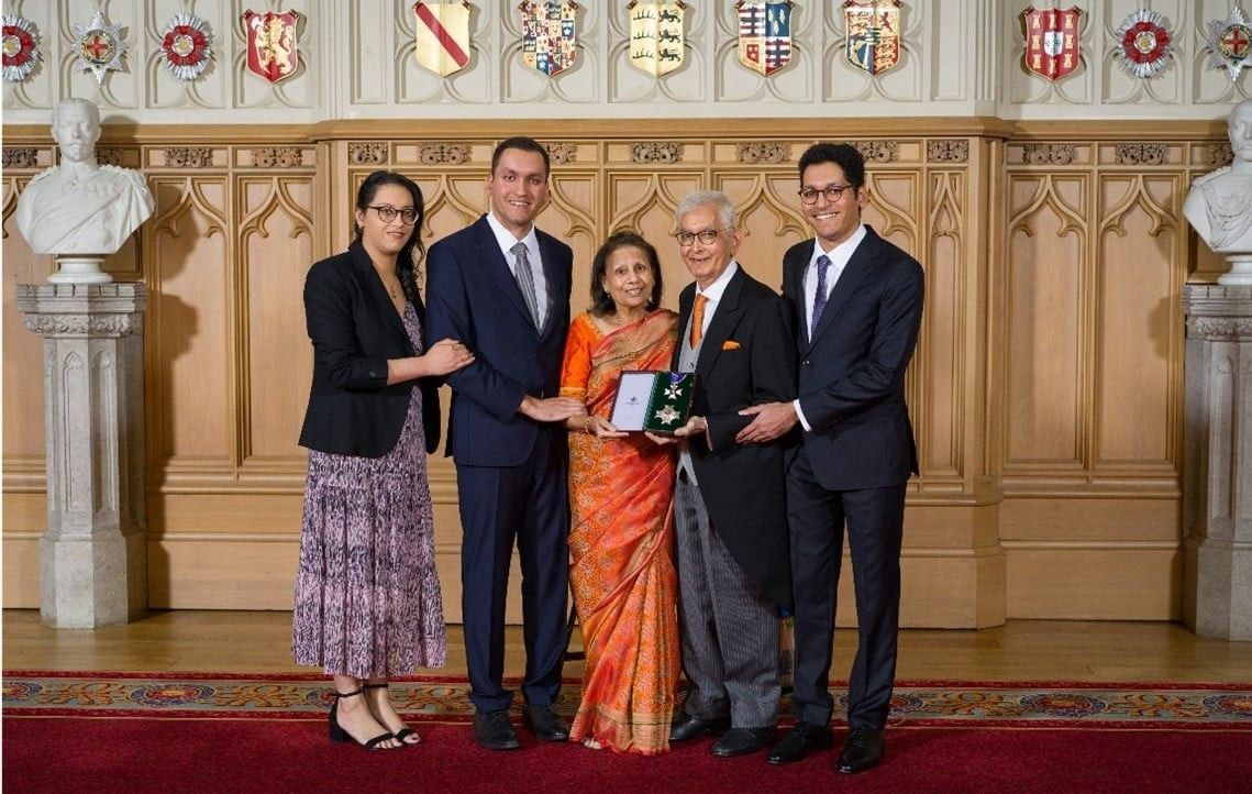 Sir Ashok Rabheru receives Knighthood at Windsor Castle - EasternEye