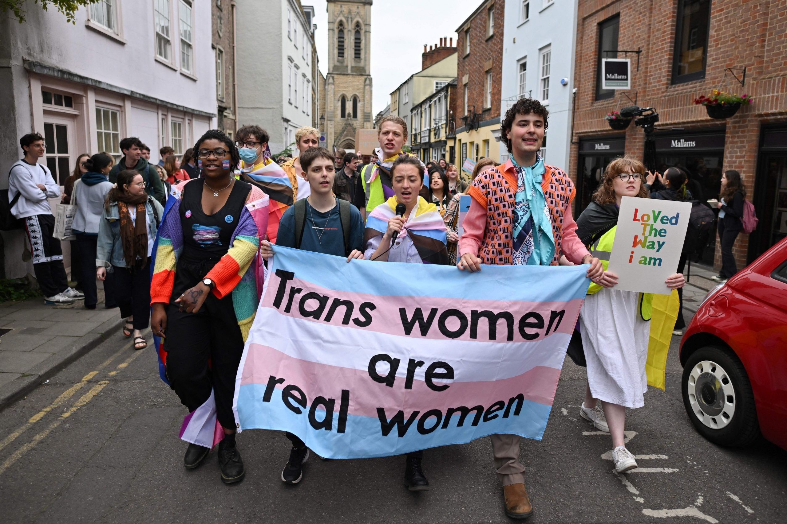 Trans rights activists stage protest in Oxford against feminist ...