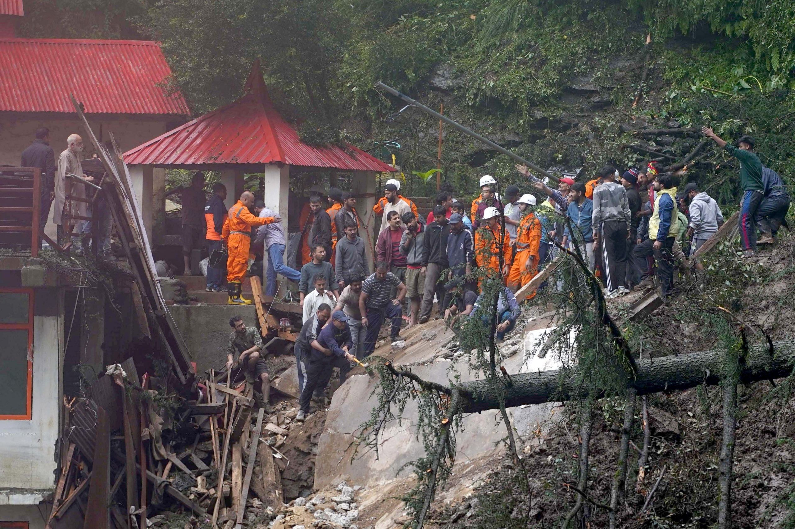 Rescue efforts underway as floods and landslides kill 58 in India ...
