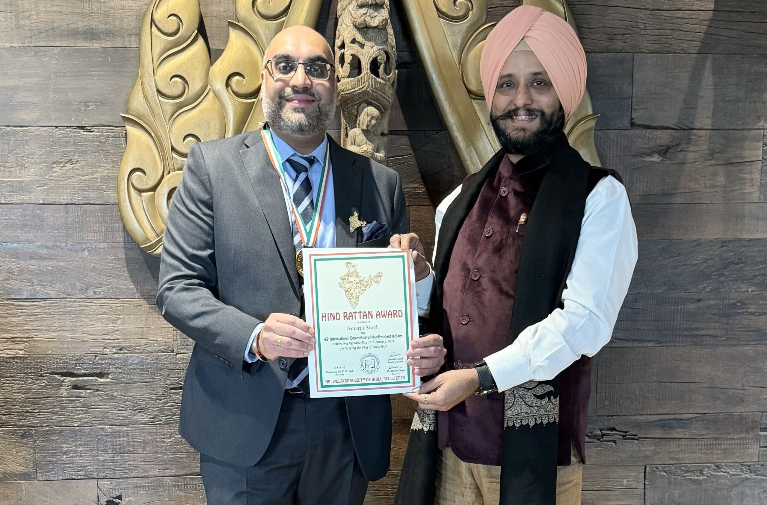 Amarjit Singh founder, CEO of India Business Group honoured with 'Jewel of India' Award - EasternEye