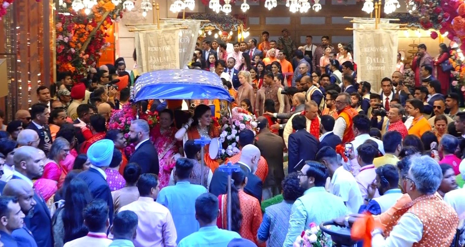 Pictures from Anant, Radhika's mameru ceremony out - EasternEye