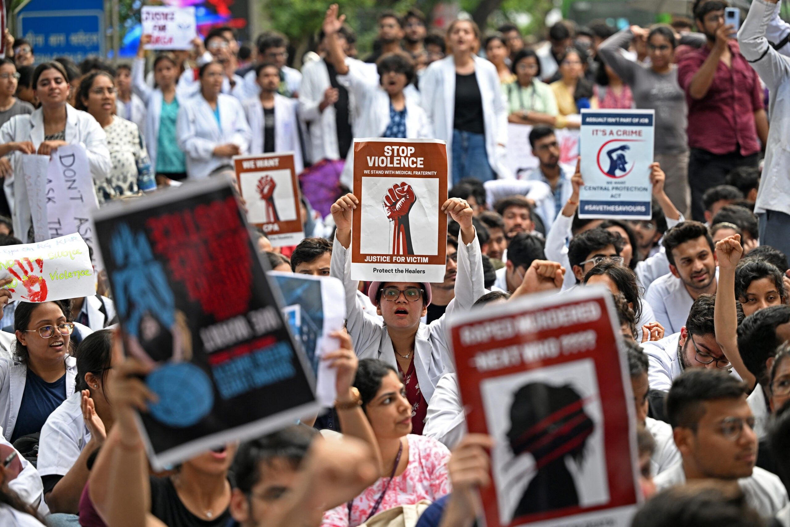 Nationwide doctors' strike in India over medic's rape and murder ...