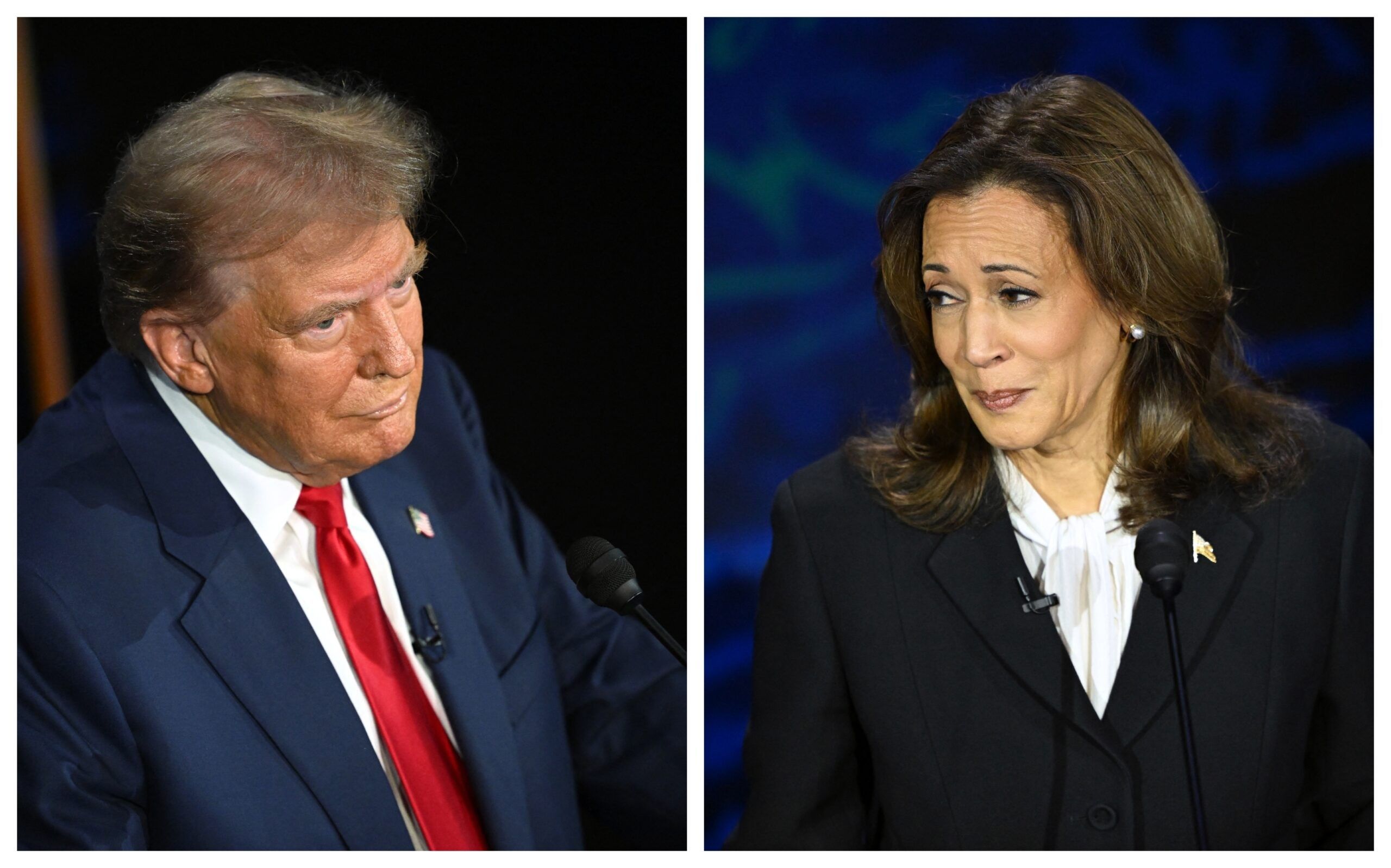 Harris goes on the offensive against Trump in presidential debate ...